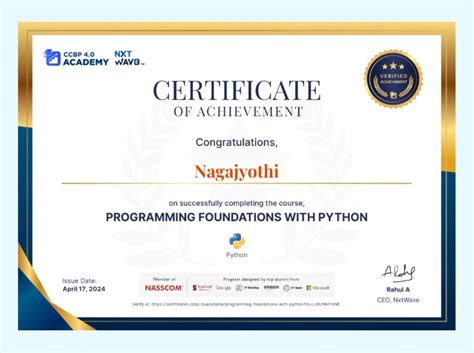 Nagajyothi K On Linkedin Programming Foundations With Python