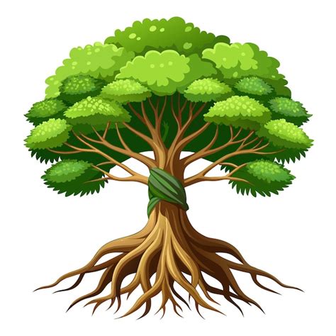 Premium Vector Realistic Tree Vector Illustration Isolated On White