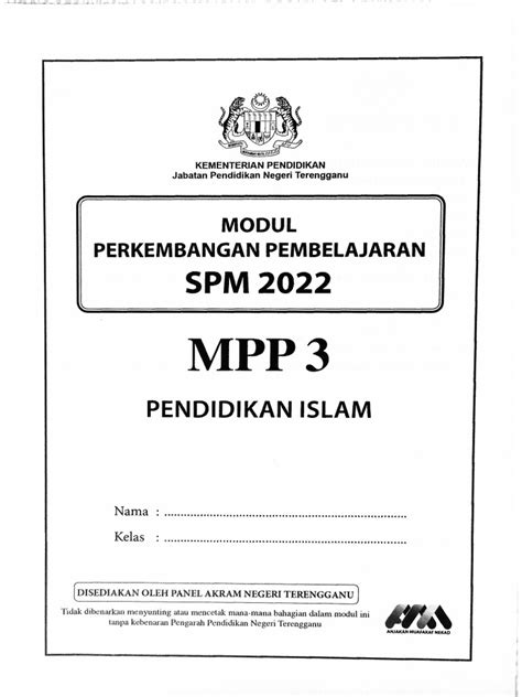 Trial Mpp3 Terengganu 2022 Pdf