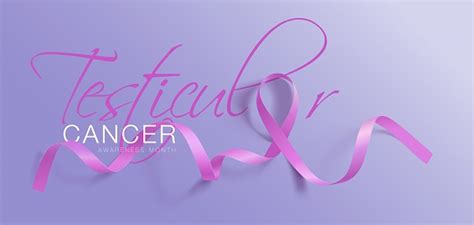 고환 암 인식 서 예 포스터 디자인 현실적인 난초 리본 4 월은 암 인식의 달입니다 벡터 고환암에 대한 스톡 벡터 아트 및 기타 이미지 Istock