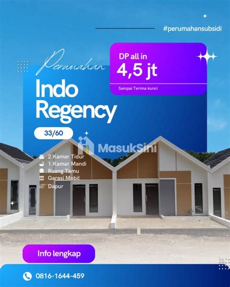 Promo Perumahan Indo Regency Bata Merah Double Dinding