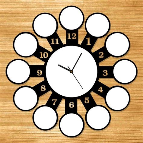 Black Round Photo Frame Clock For T Use Size 18 Inch Dia At Rs