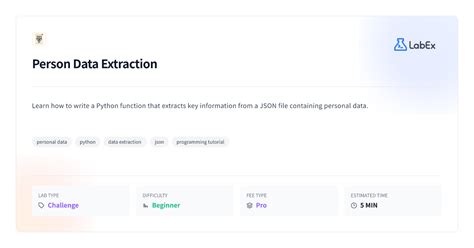 Person Data Extraction A Python Tutorial Labex
