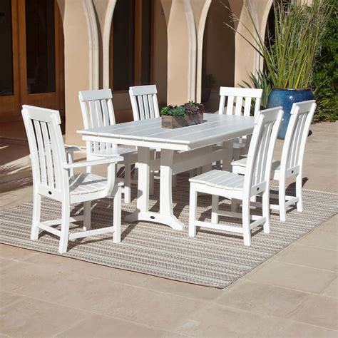 Prescott 7 Piece Patio Set Outdoor Furniture Sets Polywood Outdoor
