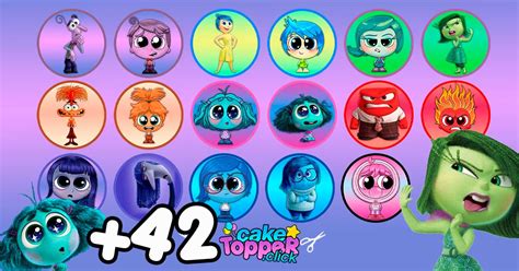 42 GRATIS Stickers Intensa Mente para imprimir Del Revés