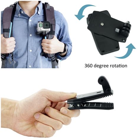 Focus Gopro Hero 3 3 Hero 4 專用 360° 旋轉背囊固定夾 價錢、規格及用家意見 香港格價網 Price