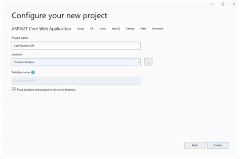 Creating An ASP NET Core 3 1 Visual Studio Project With Sample Carl