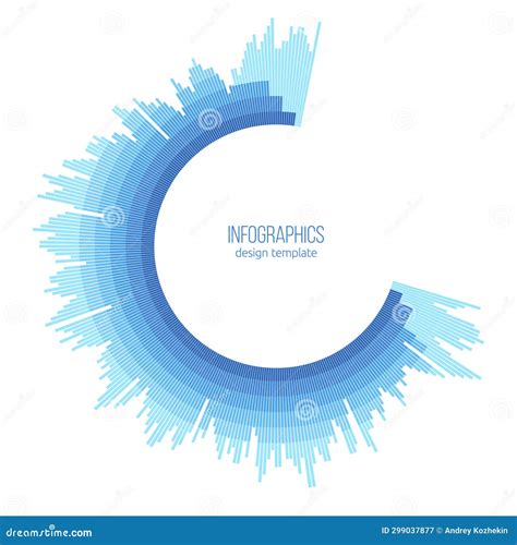 Infographic Concentric Diagram Template With 10 Options Vector