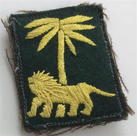 Ww2 Singapore District Cloth Formation Patch Badge £1000 Picclick Uk