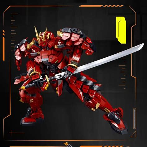 Japanese Samurai Mecha Building Blocks 923 Pcs Sluban Mecha Bricks Toy