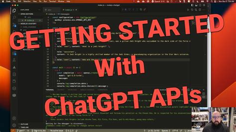 Getting Started With Chatgpt Apis Youtube