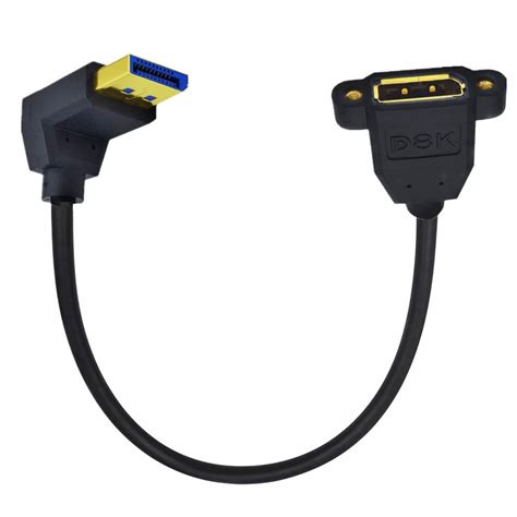 Amazon Com CY Cable K DisplayPort Display Port Male To Female Extension Cable Degree Angled