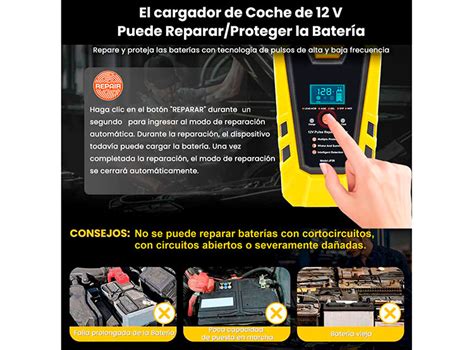 Ripley Cargador 12v De BaterÍa Inteligente Para Carro Moto De 6a