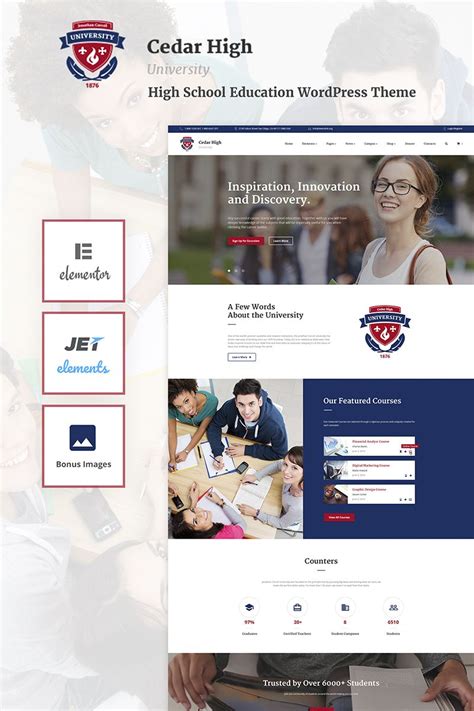 Cedar High University Wordpress Theme Wordpress High Cedar