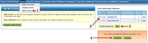 How To Remove And Delete A Form