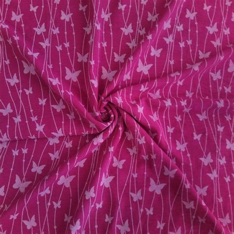 خرید و قیمت پارچه ابر و بادی گرم بالا طرح پروانه ای رنگ سرخابی عرض 15 از غرفه تولیدی و پارچه