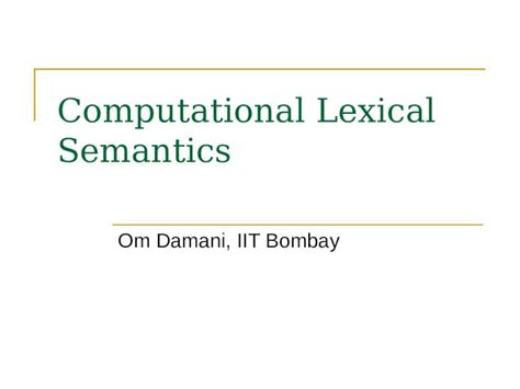 ppt computational lexical semantics dokumen tips