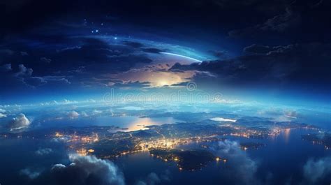 Abstract Tech Earth Globalization In 3d Motion Graphic Networking On