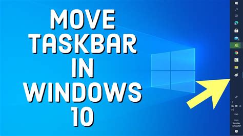 How To Move Taskbar Top Left Right Bottom In Windows
