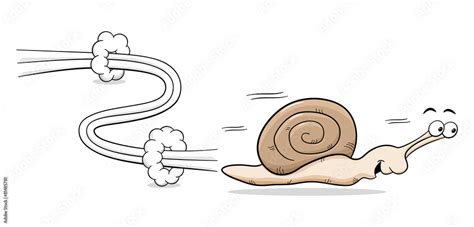 schnelle Schnecke Stock Vector | Adobe Stock