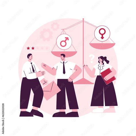 Gender Discrimination Abstract Concept Vector Illustration Sexism