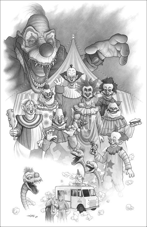 Killer Klowns From Outer Space Drawings