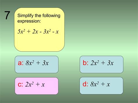Part 1 Revision Simplifying Algebraic expression | PPT