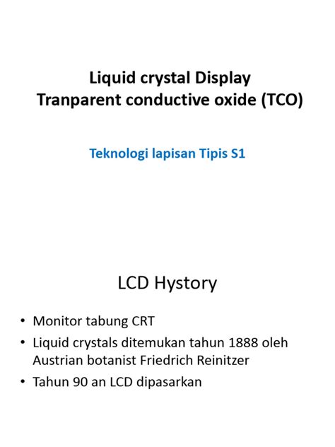 liquid crystal display tlt pdf liquid crystal display pixel