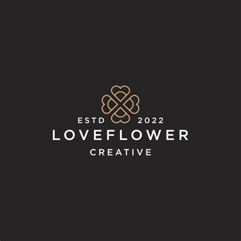 Love Flower Logo Icon Design Template Vector Illustration 8992637