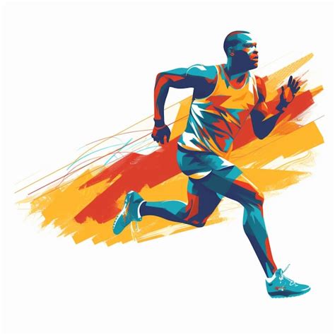 Premium Ai Image Illustration Generative Ai Depiction Of A Marathon