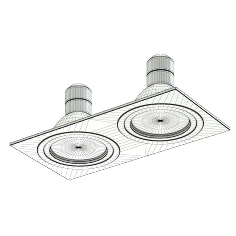 Double Halogen Light 3d Model