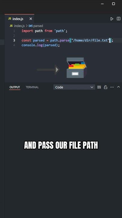 Easy File Path Parsing 📄 Javascript Nodejs Coding Programming Youtube