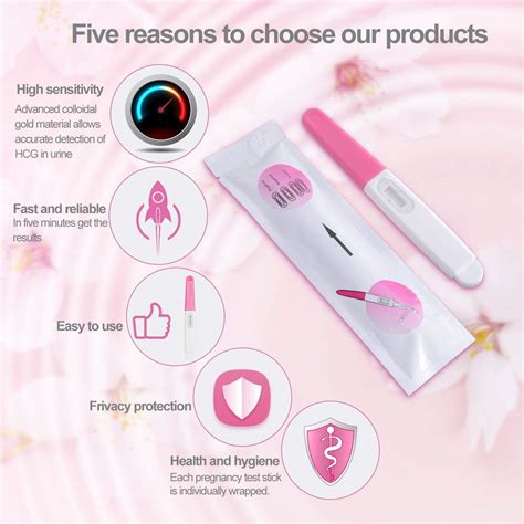 Medimama Pregnancy Tests 5 Pack Hcg Pregnancy Test Strips Early