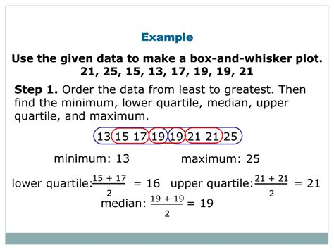 Ppt Find The Lower And Upper Quartiles For The Data Set Powerpoint