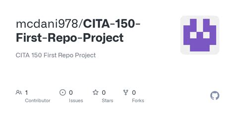 GitHub Mcdani978 CITA 150 First Repo Project CITA 150 First Repo Project