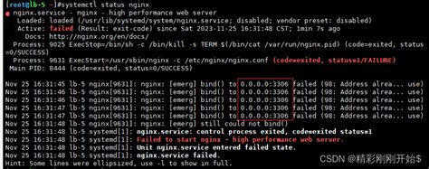 Job For Nginx Service Failed Because The Control Process Exited With