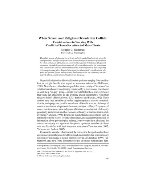 When Sexual And Religious Orientation Collide Pdf Homosexuality