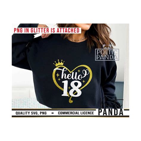 Hello 18 Svg Png 18th Birthday Png 18th Svg Birthday Girl Inspire