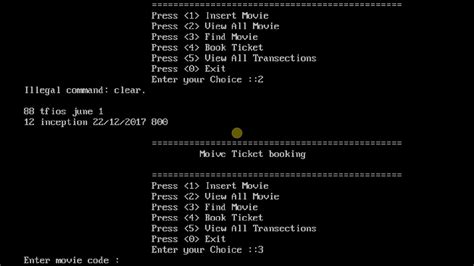 Movie Ticket Booking System In C Pogramming With Source Codec Projects Youtube