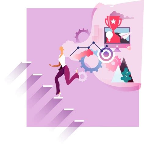 Stairway To Success Concept Royalty Free Vector Image