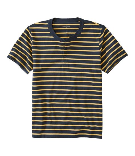 Mens Signature Rangeley Cotton Henley Short Sleeve Shirts At Llbean