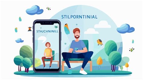 Virtual Therapy Sessions On Smartphone Online Mobile Psychotherapy App Premium Ai Generated Vector