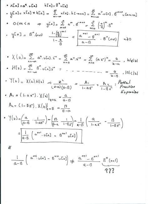Discrete Signals How To Show That Y N X N H N Turns Into The Y