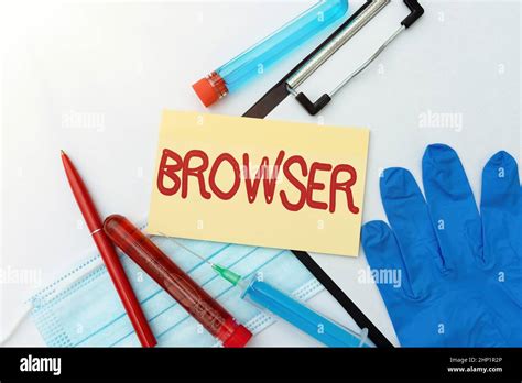 Text Sign Showing Browser Word For Computer Program Graphical User