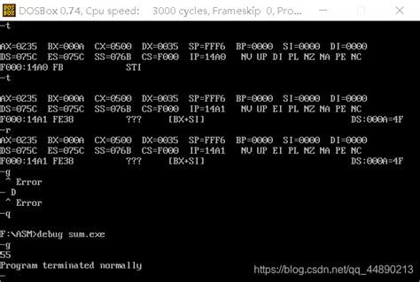 汇编实验二 分支与循环程序设计汇编循环程序设计实验报告 Csdn博客