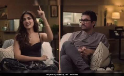 Aamir Khan Breaks Down On Rhea Chakrabortys Talk Show Praises Her Remarkable Courage