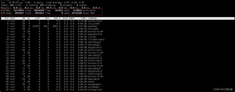 Linux系统之top命令的基本使用 Csdn博客
