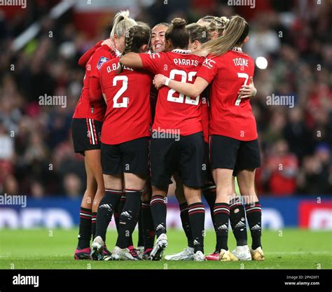 Manchester United S Katie Zelem Centre Celebrates Scoring Their Side