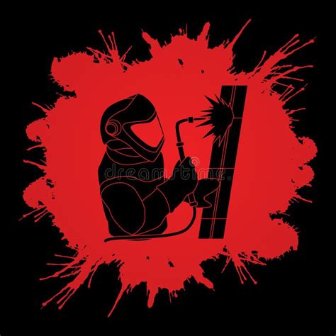 Lasser Het Werk Vector Vector Illustratie Illustration Of Apparatuur