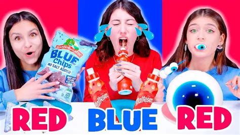 فود اسمر لیلی بو با موضوع چالش غذای آبی و قرمز